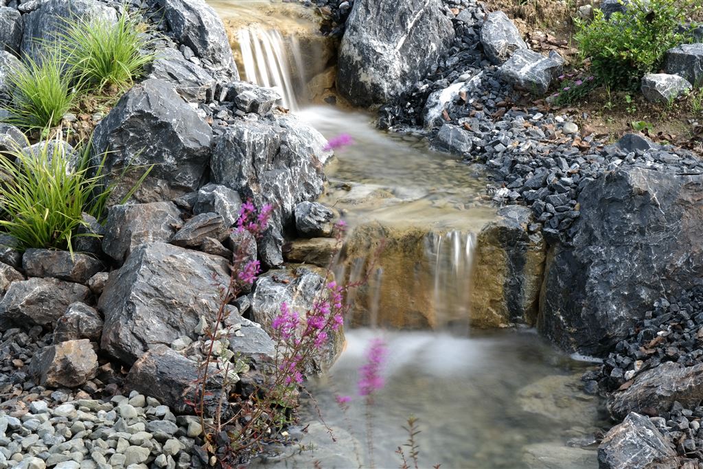 Bachlauf, Teich, Teichbau, Wasserfall Serena Gartenbau Uster