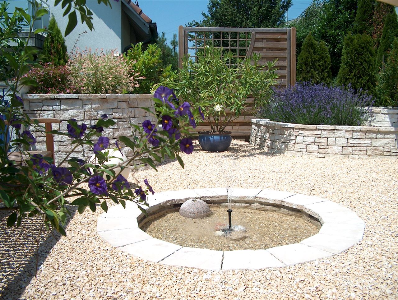 Steingarten, Gartenkies Serena Gartenbau Uster