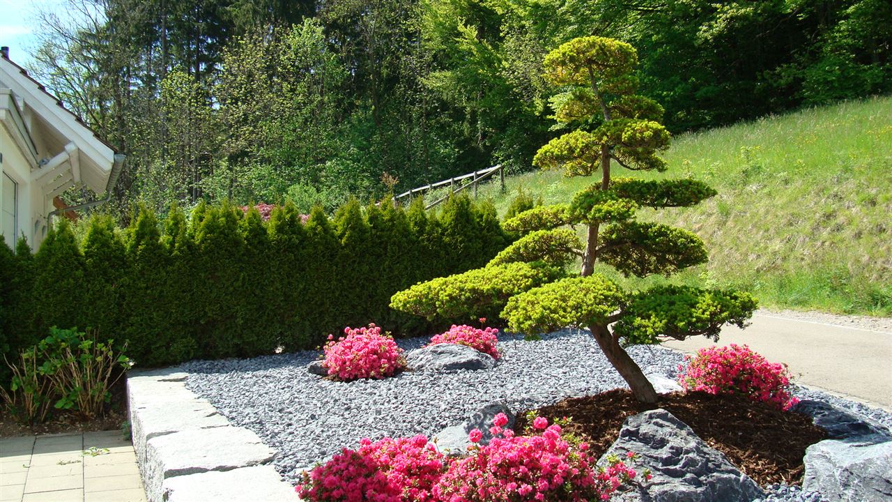 Steingarten, Gartenkies Serena Gartenbau Uster